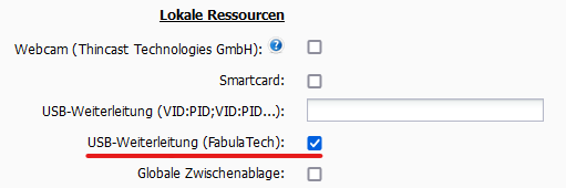 Allgemein - FabulaTech USB-Redirection via RDP